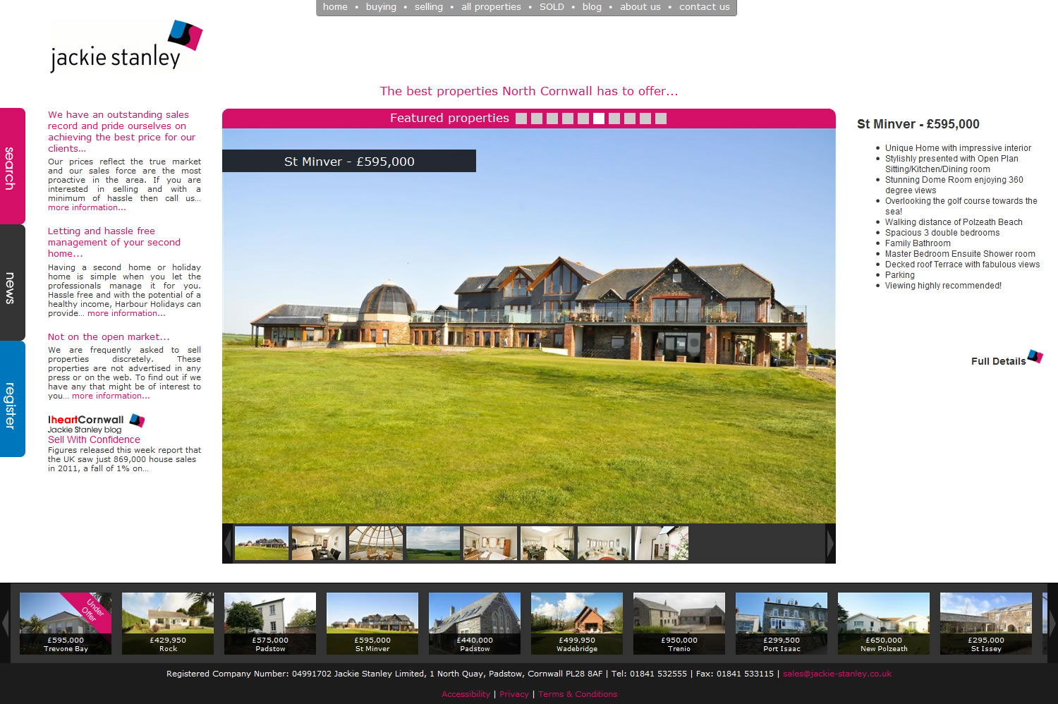 The Drawing Board - Jackie Stanley Estate Agents - North Cornwall Web ...